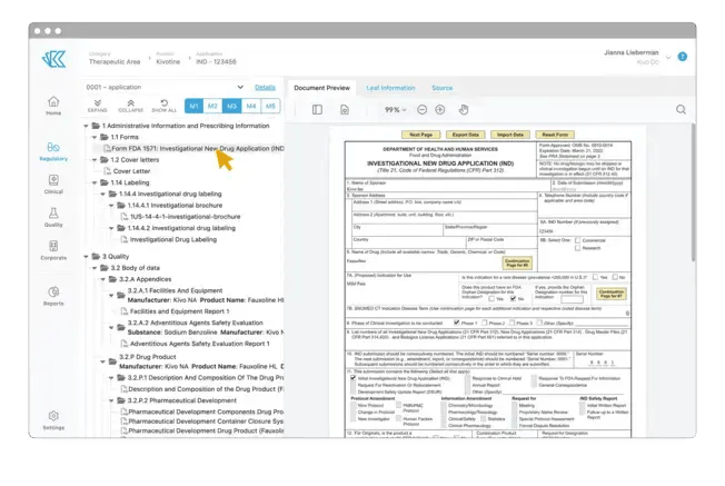 eCTD Viewer for Life Sciences Submission Management | Kivo